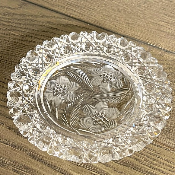 Unknown | Dining | Vintage Pretty Little Crystal Serving Plate | Poshmark
